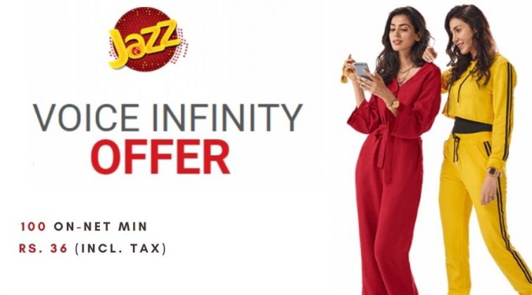 Jazz Voice Infinity Offer: Get 100 On-net Min in Rs. 36 for 180 Days ...