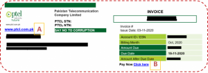 Convenience of 'PTCL Bill' | Pakistani Journal