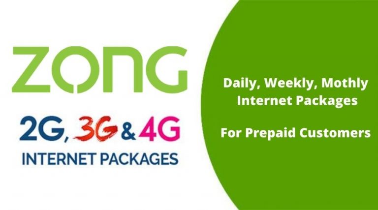 Zong Internet Packages: Daily, Weekly & Monthly 3G/4G Packages ...
